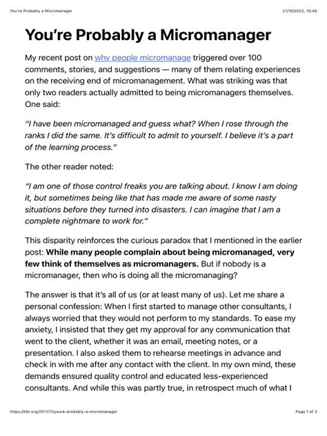 2 Youre Probably A Micromanager Download Free Pdf Anxiety Experience