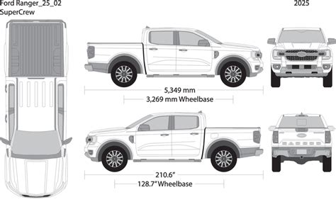 Free 2025 Ford Ranger Vector Wrap Template Anj Graphics