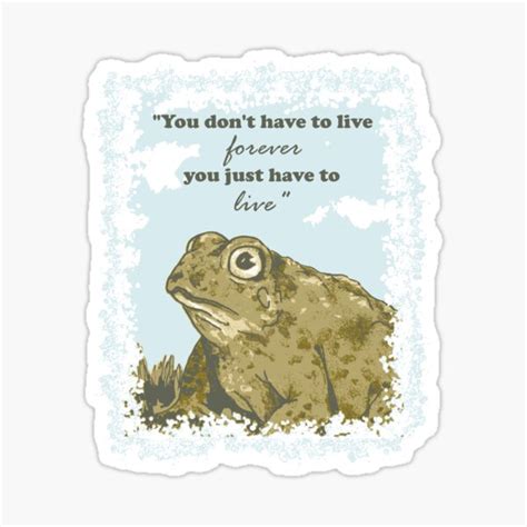 Tuck Everlasting Toad Sticker For Sale By Studioartbyanna Redbubble
