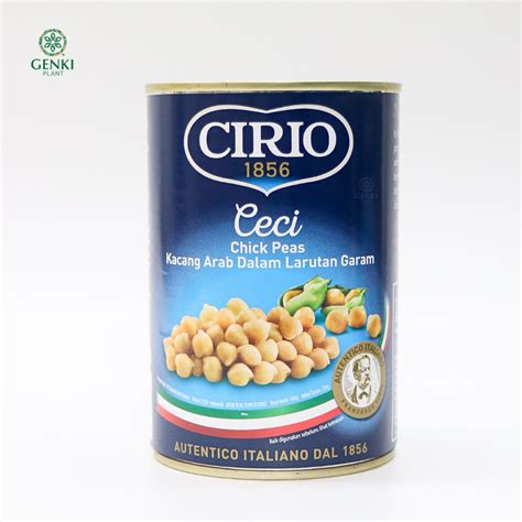 Jual Cirio Ceci Chick Peas Kacang Arab 400 G Shopee Indonesia