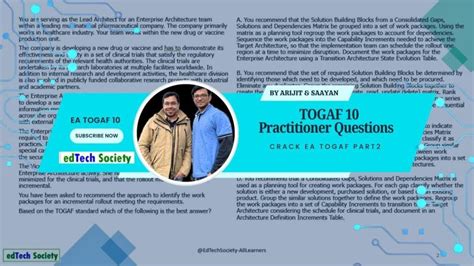 Arijit Chowdhury On Linkedin Pass Togaf 10 In 4 Weeks Crack