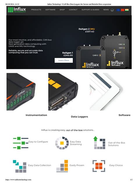 Influx Technology Can Bus Data Loggers For Secure And Reliable Data