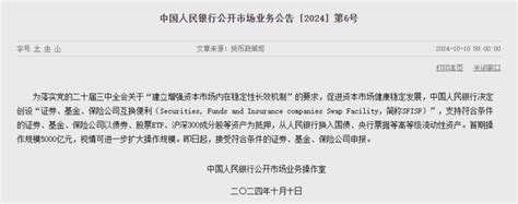 盘前重磅！央行5000亿元“互换便利”落地