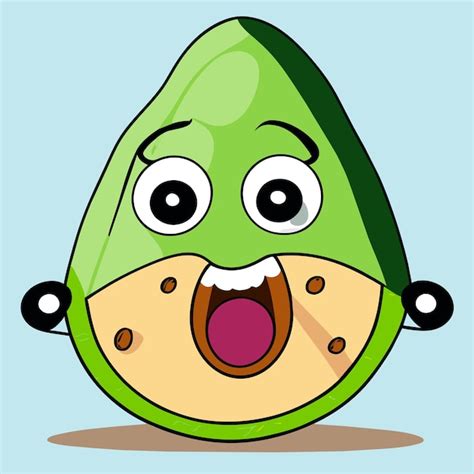 Premium Vector Avocados Hand Drawn Cartoon Sticker Icon Concept