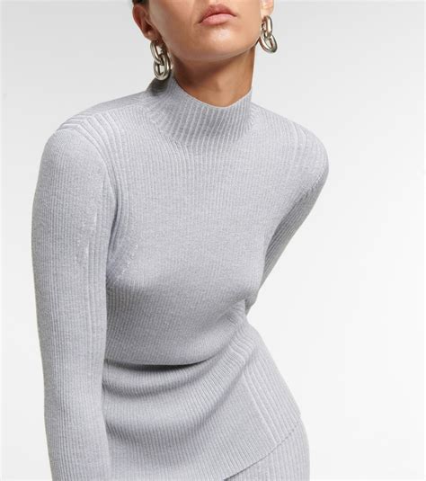 Dion Lee Ribbed Knit Mockneck Sweater Dion Lee