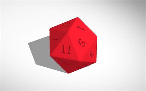 3d Design Amazing 20 Sided Dice Tinkercad
