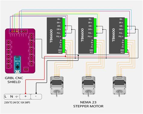 Grbl Cnc Shield Nema23 Stepper Motor Tb6600