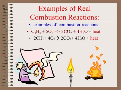 Combustion Reaction Cartoon