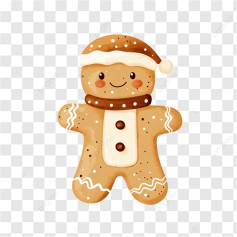 Lindo Hombre De Jengibre Navidad Clipart Png Dibujos Lindo Hombre De