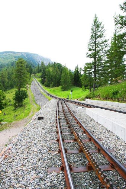 Premium Photo Railroad Tracks On Landscape