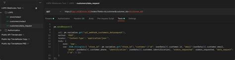 Postman Collection For LGPD Webhooks Testing Nuvemshop API