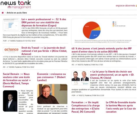 Fils Dactualité En Social Et Rh News Tank Rh Sest Lancé Sur Le