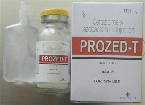 Prozed T Ceftazadime And Tazobactam Injection 1125 Mg At Rs 350 Piece In Sas Nagar