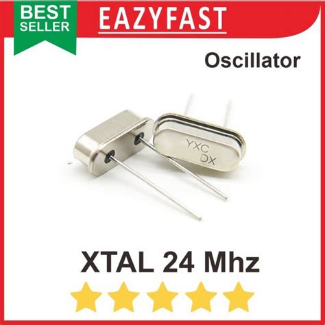 Jual Crystal Xtal 24 Mhz 24mhz Clock Oscillator Dip Kristal Osilator X Tal Shopee Indonesia