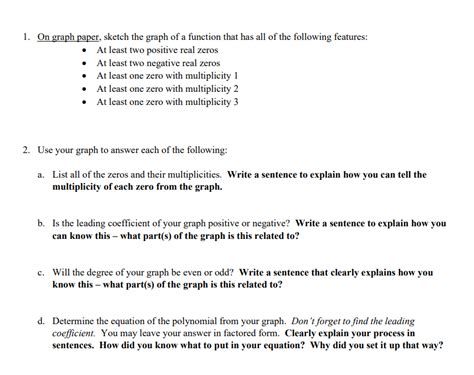 Solved On Graph Paper Sketch The Graph Of A Function Chegg