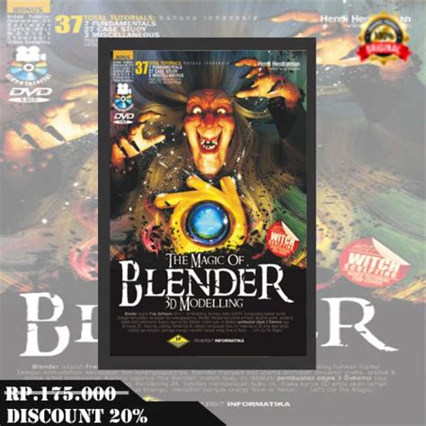 promo termurah buku the magic of blender 3d modelling dvd 37