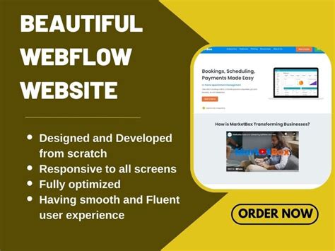 A Beautiful Webflow Website Upwork