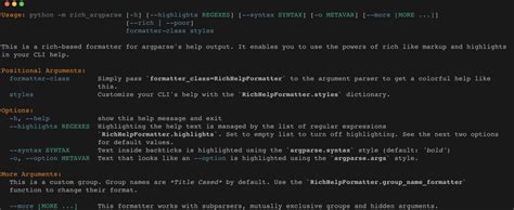 Github Hamdanalrich Argparse A Rich Help Formatter For Argparse
