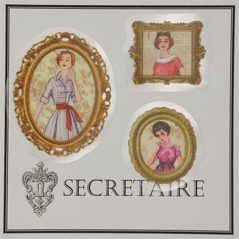 Fashion Ladies In Frames Size 3 5 Cm Dr21 Secretaire