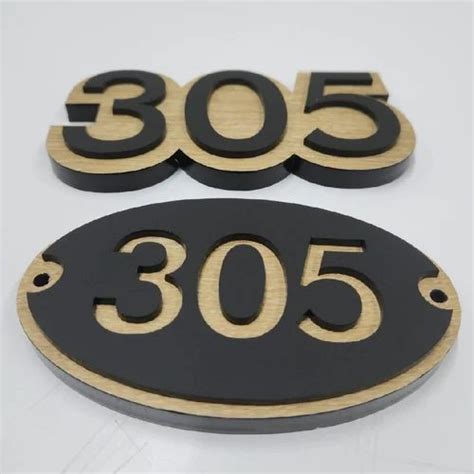 Oval Stainless Steel Room Number Signage At Rs Piece In Gurugram ID