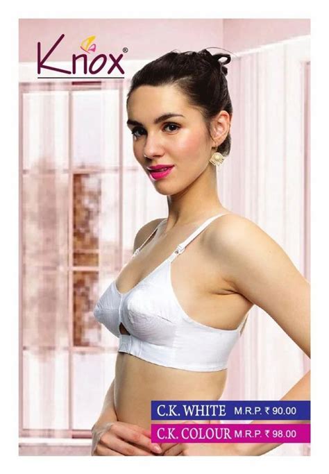 Non Padded Knox Ck White Cotton Ladies Bra Plain At Rs 59piece In New