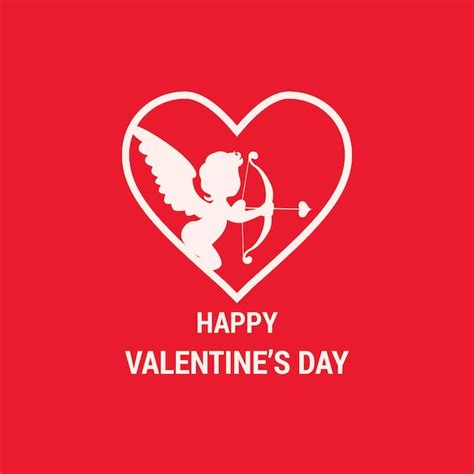 Premium Vector Happy Valentines Day Message Card Design