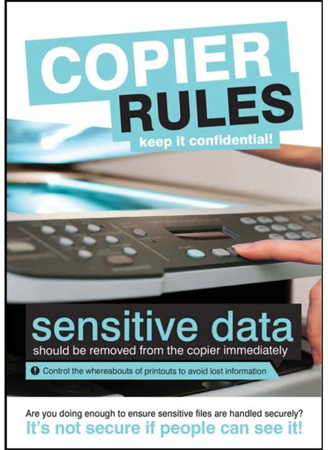 Copier Rules Poster