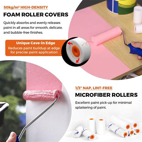 20pcs Small Paint Roller Set With Foam Microfiber Philippines Ubuy