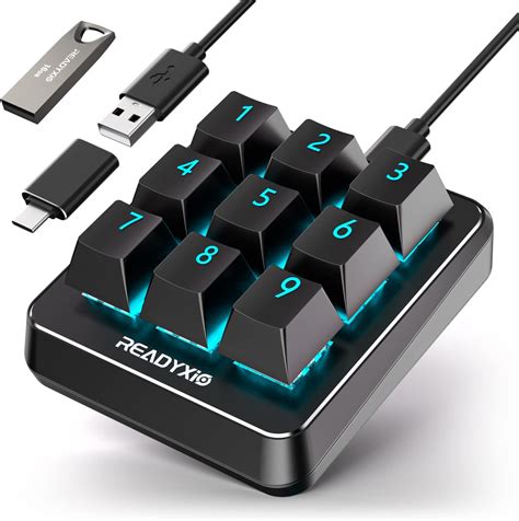 Amazon Readyxio プログラマブルキーボード 9キー カスタム可能キーボード ライブコンテンツ作成コントローラー メカニカル