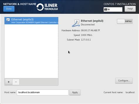 Centos 7 Kurulumu Ilinerteknoloji