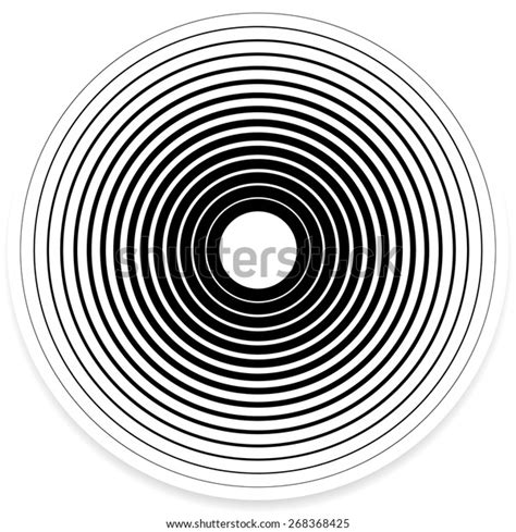 Concentric Circle Elements Backgrounds Abstract Circle Stock Vector