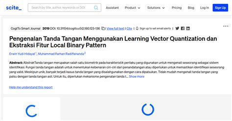 Pengenalan Tanda Tangan Menggunakan Learning Vector Quantization Dan