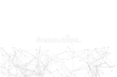 3d Render Loop Abstract Technology Plexus Connection Dot Wireframe On
