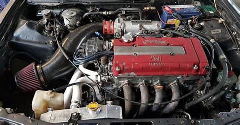 Finally Finished Everything Up With My B20 Vtec In My Integra Just Needs A Good Clean Now R Honda