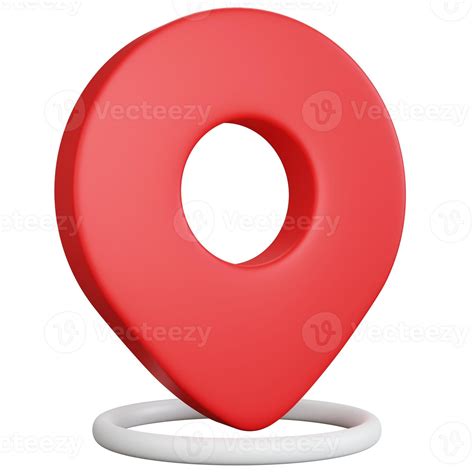 D Rendering Pointer Pin Location Navigation With Circle Isolated Stock Photo At Vecteezy