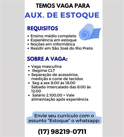 Vagas Rio Preto 🔎🔎 Instagram