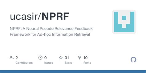 Github Ucasir Nprf Nprf A Neural Pseudo Relevance Feedback Framework For Ad Hoc Information