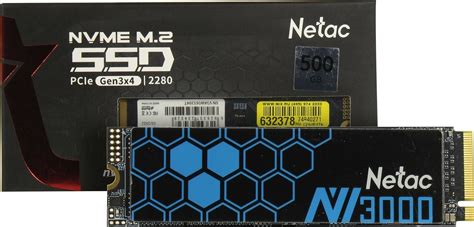 Твердотельный накопитель Netac NV3000 500 ГБ M.2 NT01NV3000-500-E4X ...