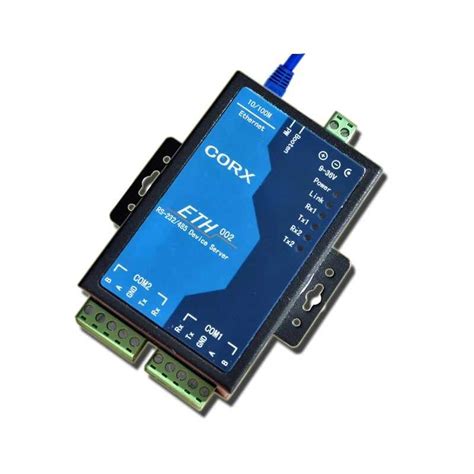 Dual Serial Port Server Rs232 To Ethernet Rs485 Modbustcp Eth002 10
