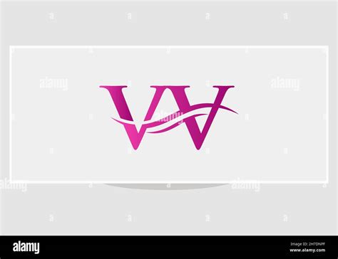 Initial Linked Letter VV Logo Design Modern Letter VV Logo Design