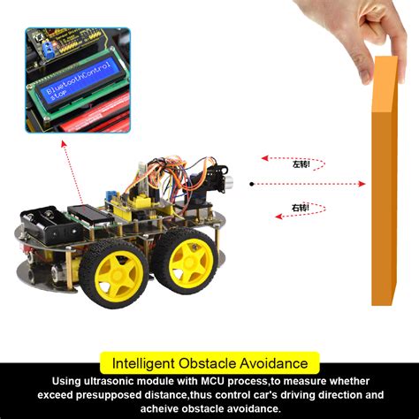 Keyestudio 4WD Multi Functional DIY Smart Car For Arduino Robot