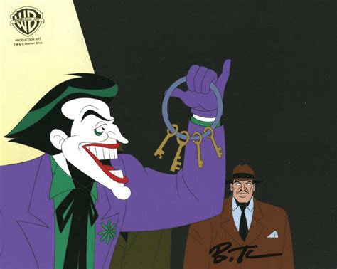 The New Batman Adventures Original Production Cel With Matching Drawin