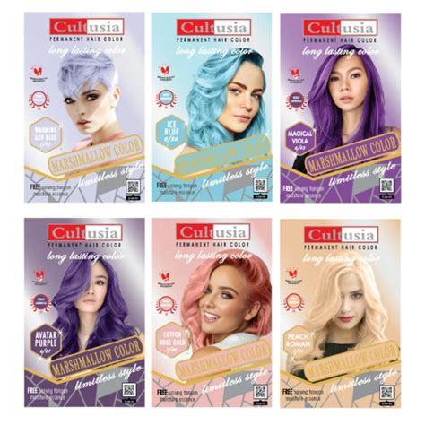Jual CULTUSIA Hair Colour Marshmallow Series 30ml Semir Rambut Shopee