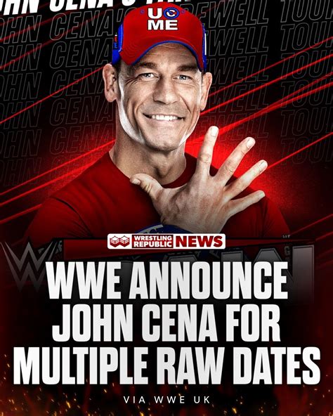 🚨breaking John Cena Will Be On Raw Three Weeks In A Row During Wwes Road To Wrestlemania