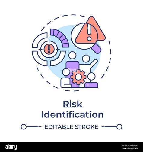 Risk Identification Multi Color Concept Icon Stock Vector Image And Art Alamy