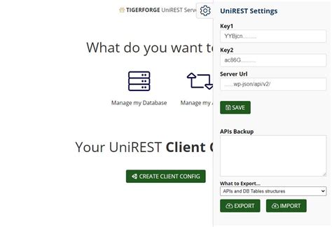 System Settings And Tools Tigerforge