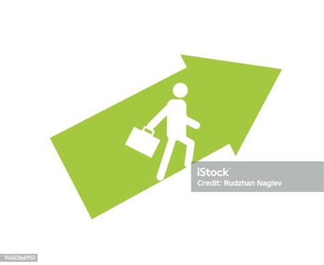 화살표 아이콘의 남자 개발에 대한 스톡 벡터 아트 및 기타 이미지 개발 경영자 고립 색상 Istock