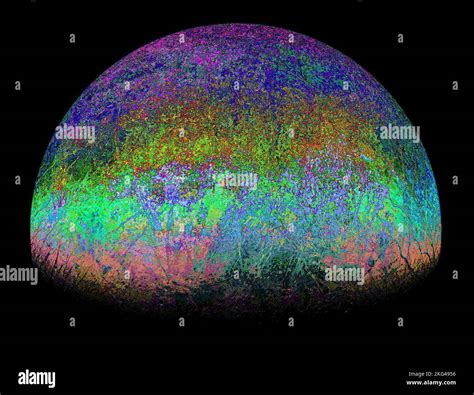 Candy Colored Junocam Image Of Europa This Highly Stylized View Of Jupiters Icy Moon Europa Is