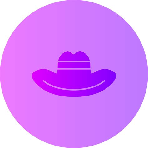 Vaquero Sombrero Degradado Circulo Icono 40950227 Vector En Vecteezy