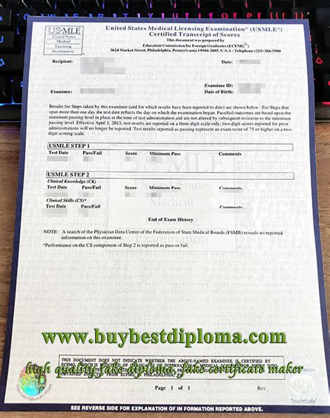 How Can I Obtain A Usmleecfmg Exam Transcript Online